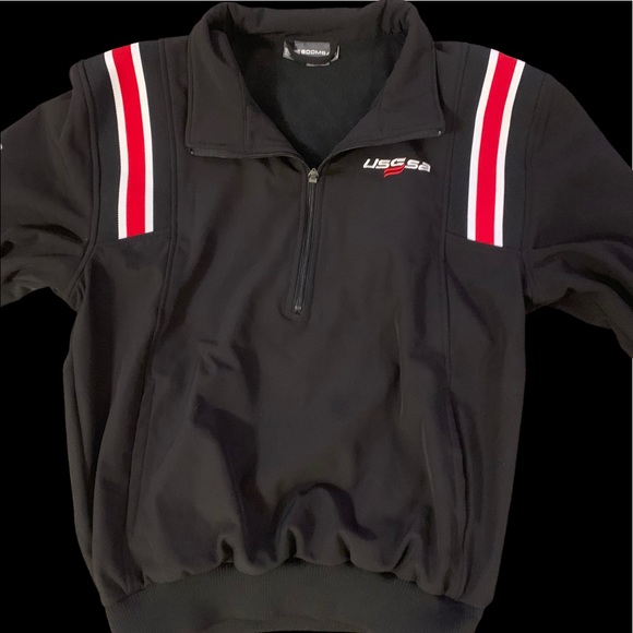Boombah | Tops | Boombah Usssa Umpire Polos And Jackets Black And Red ...